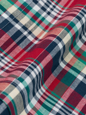 Maroon & Green Madras Check