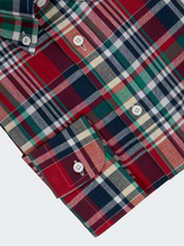 Maroon & Green Madras Check