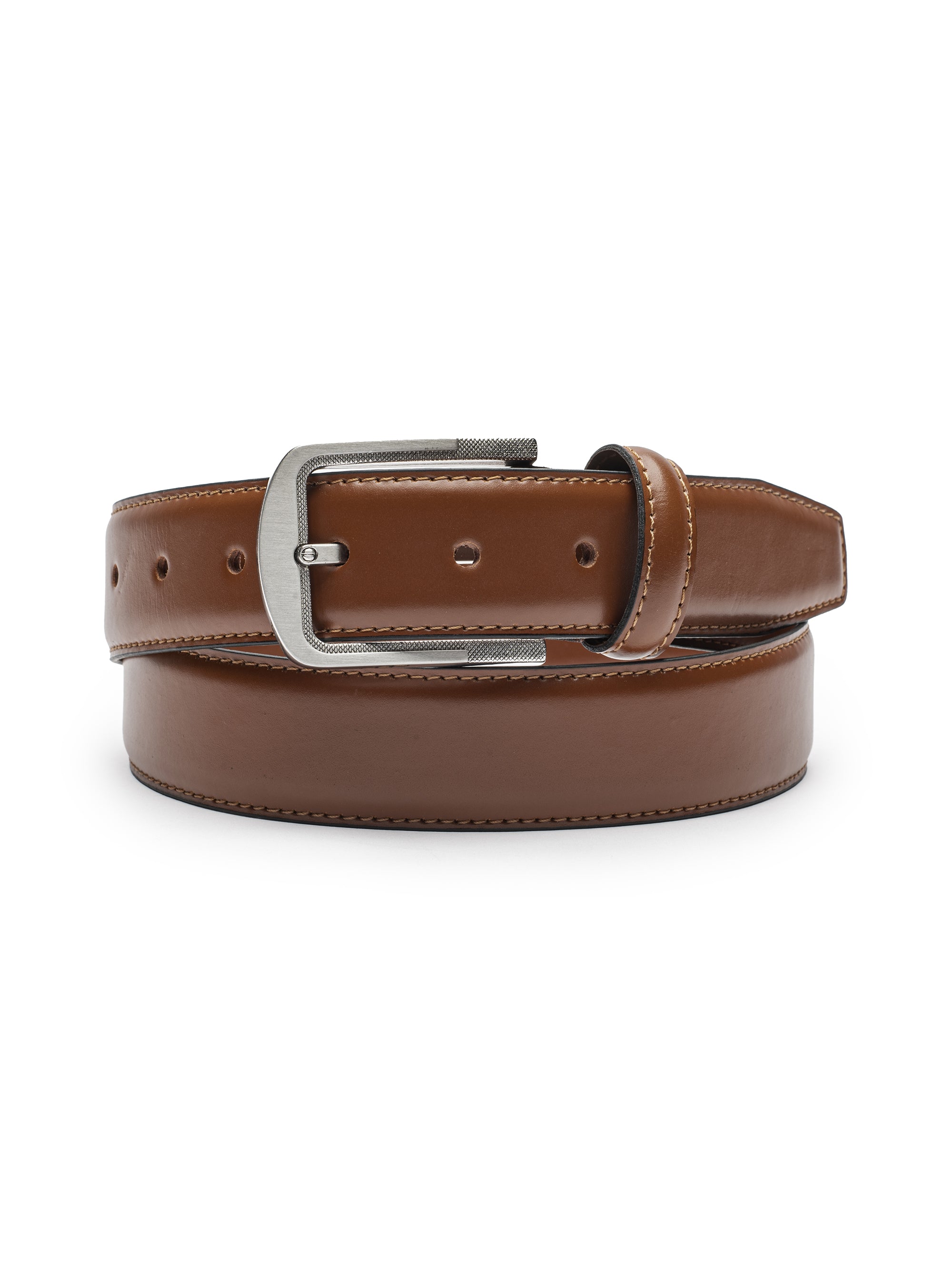 Reversible Tan Textured Leather Belt | USA & CANADA